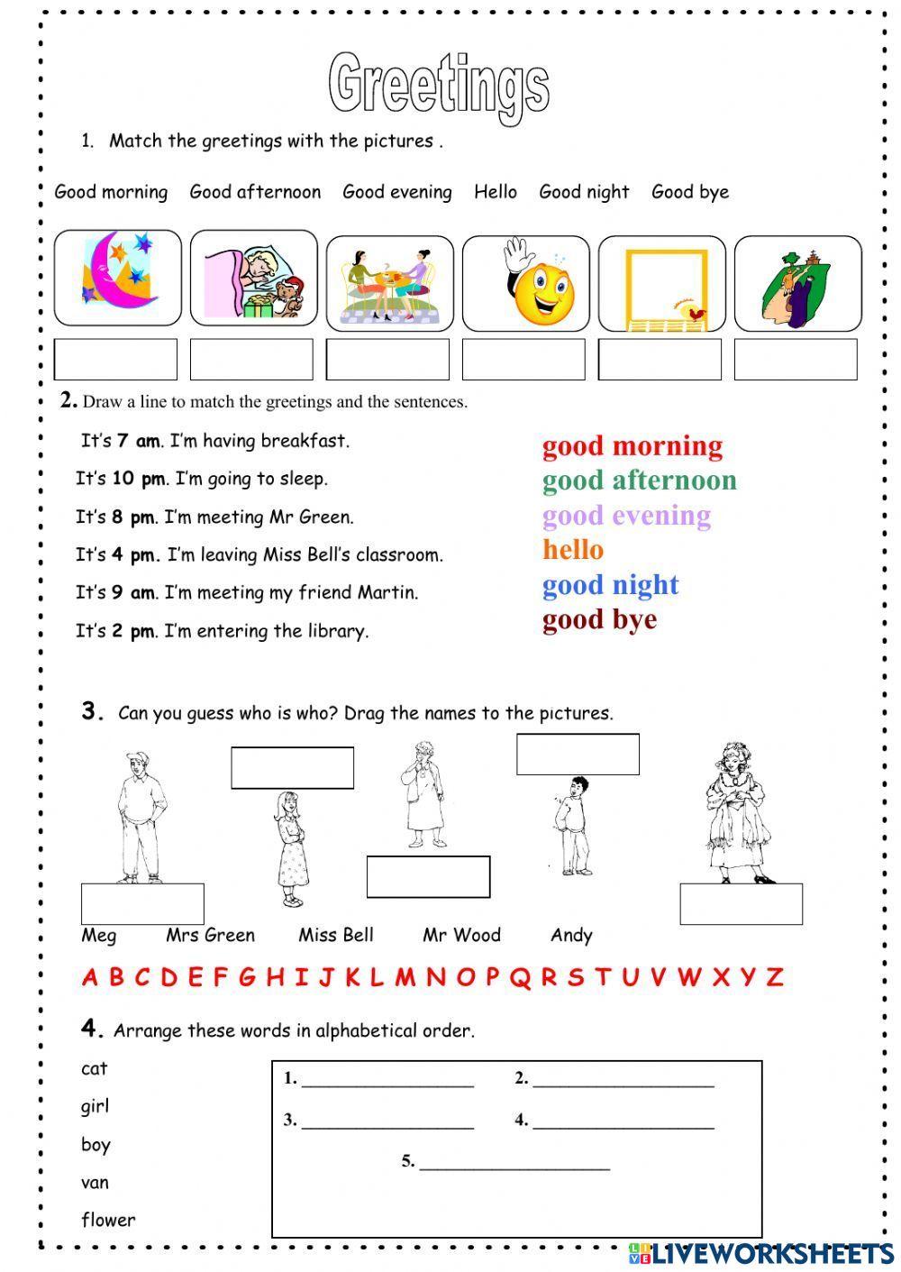Greetings Online Exercise For Kids Live Worksheets greetings-online-exercise-for-kids-live-worksheets