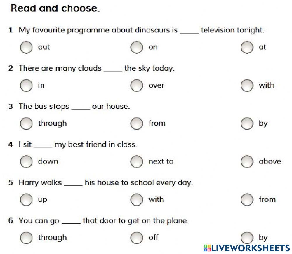 Fun for flyers (Online resource 3) online exercise for | Live Worksheets