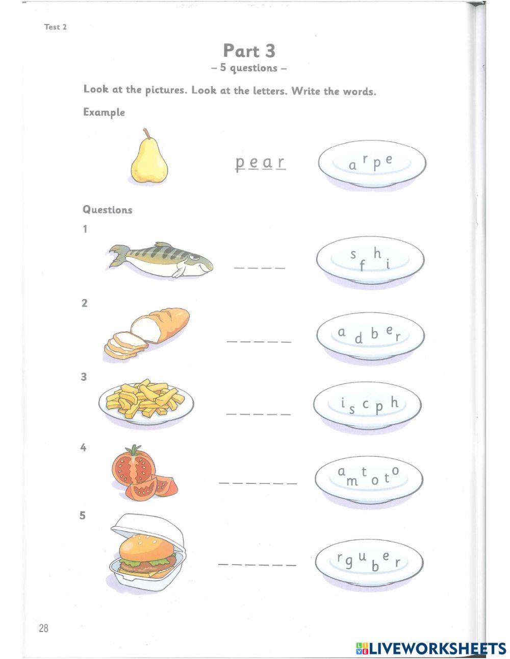 Starters 1 interactive activity | Live Worksheets