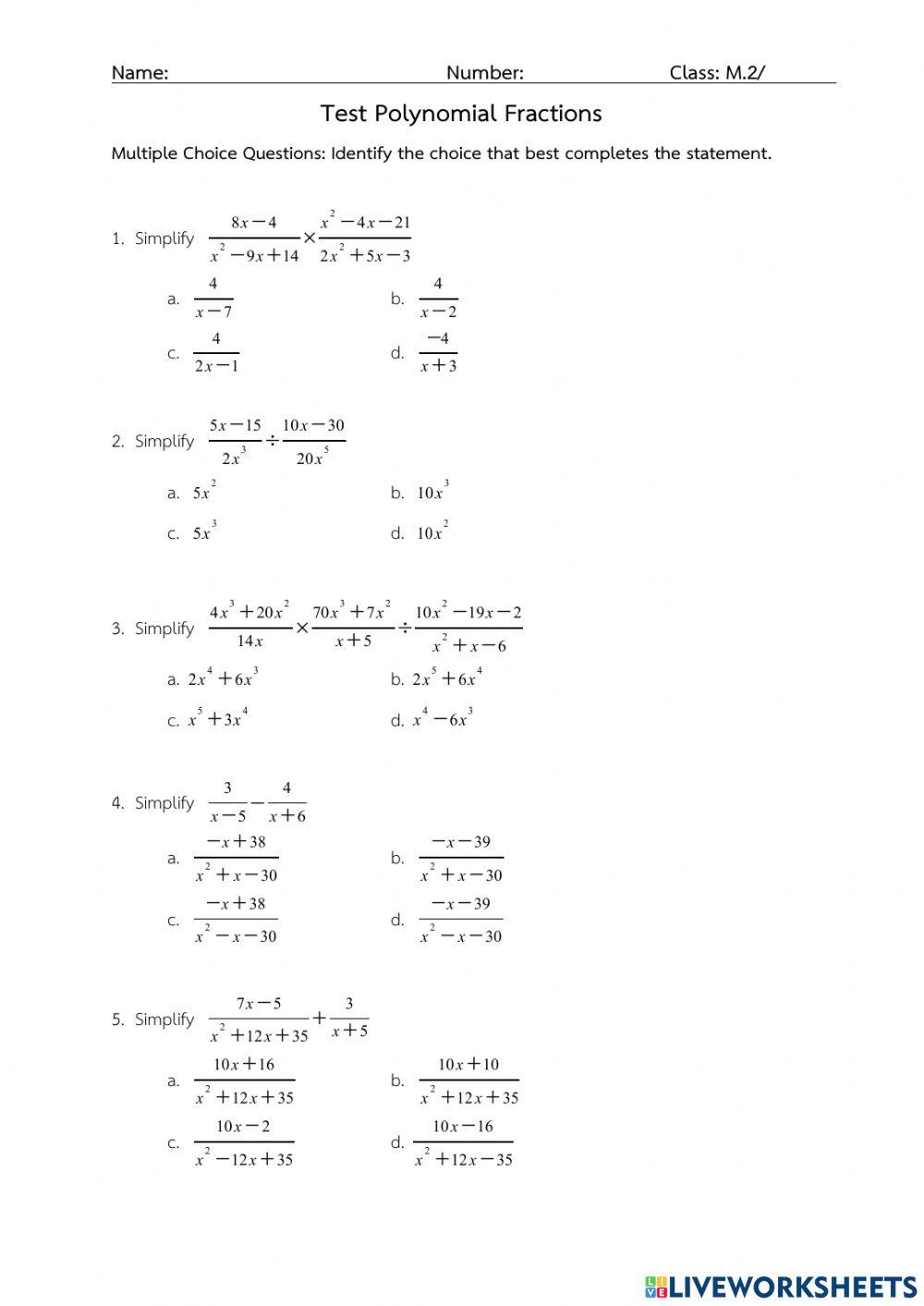3.Multiple ChoiceTest Polynomial Fractions.pdf 2603