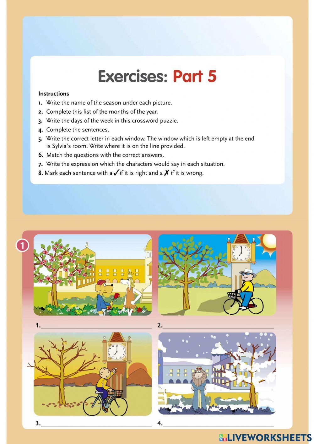 Muzzy 5 | Free Interactive Worksheets | 2807778