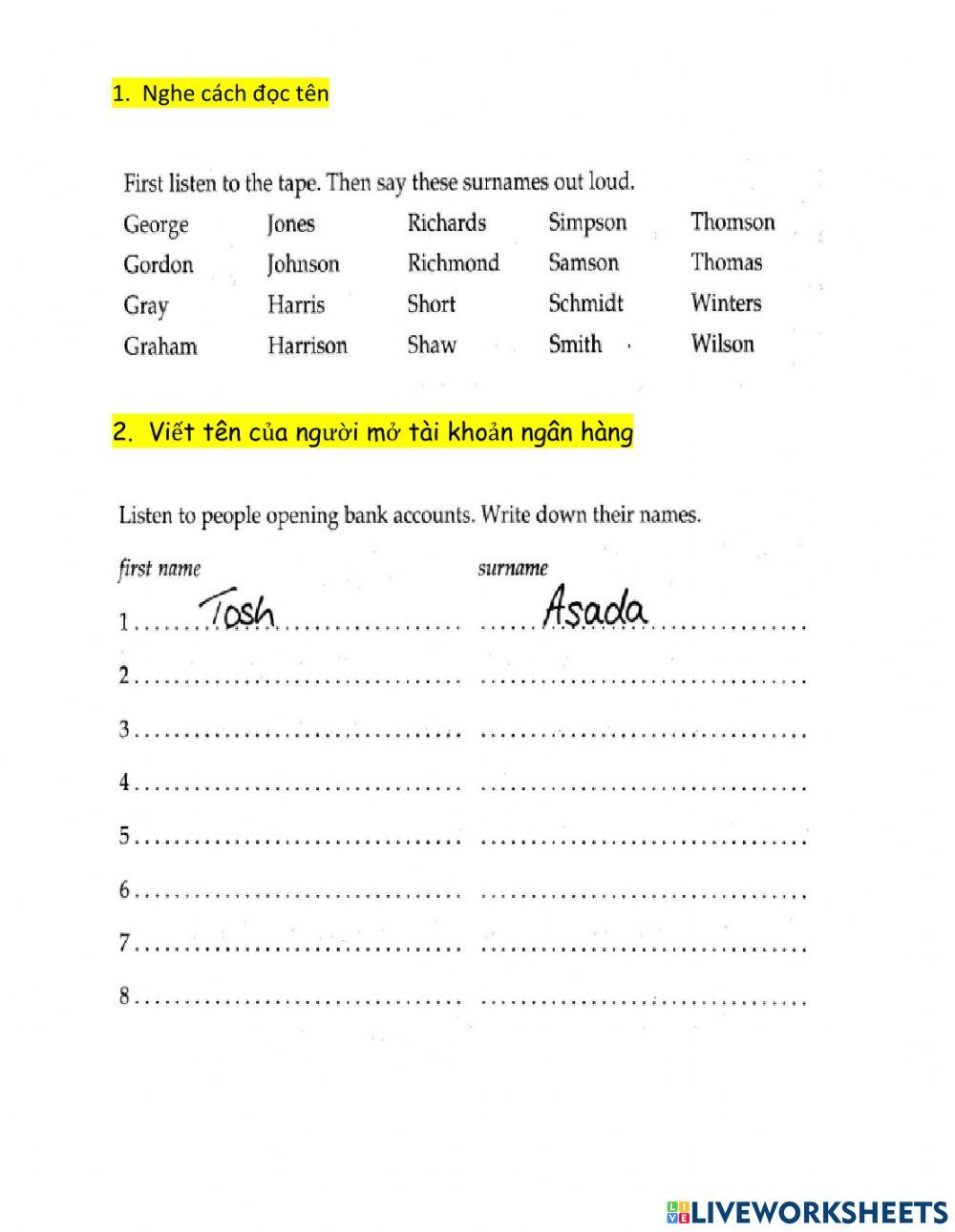 Listening 27 worksheet | Live Worksheets