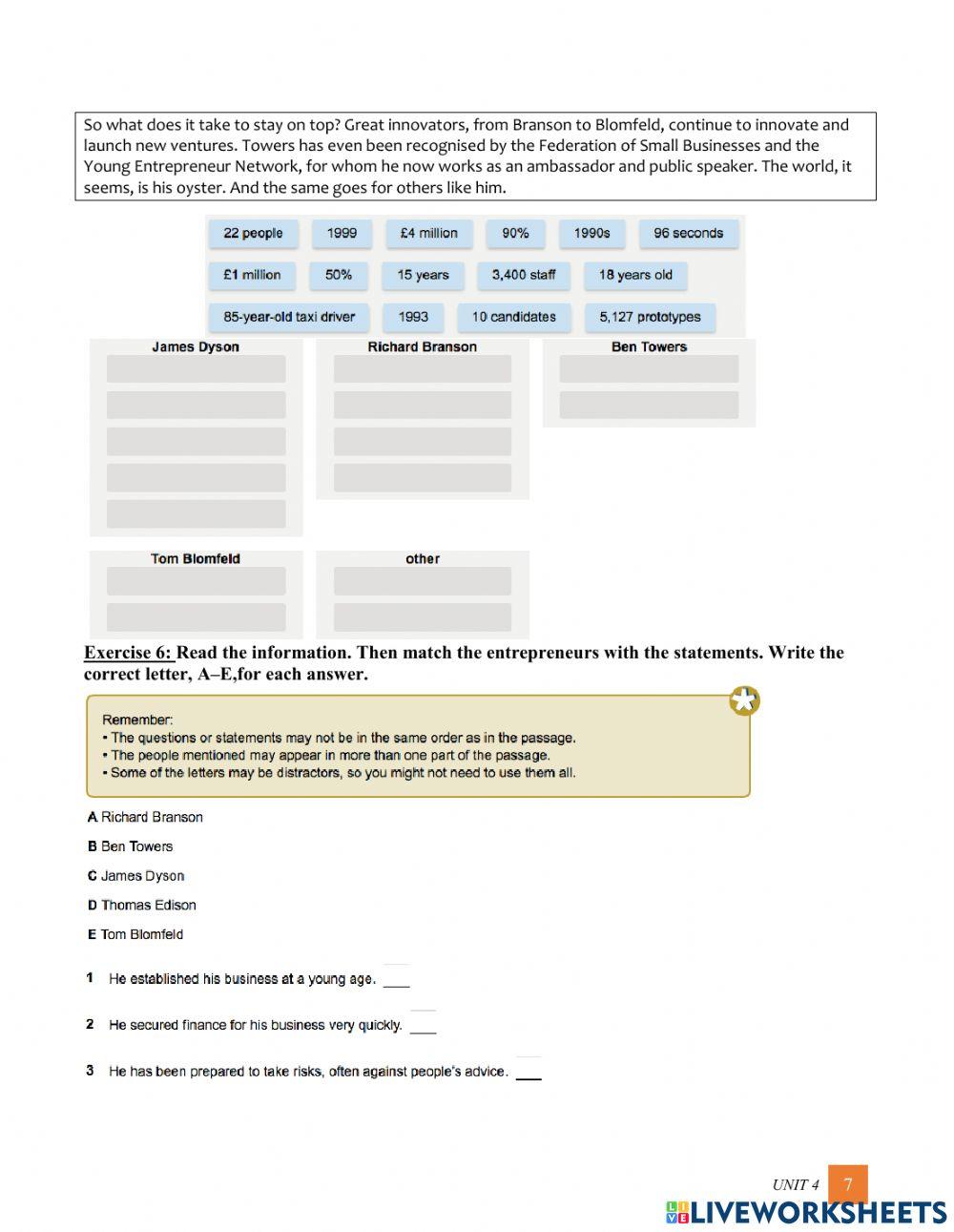 04-Reading worksheet | Live Worksheets
