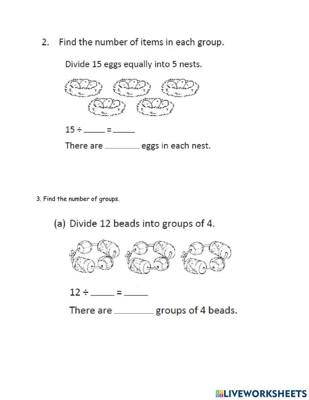 How to divide 1965715 | Nadia_norish | LiveWorksheets
