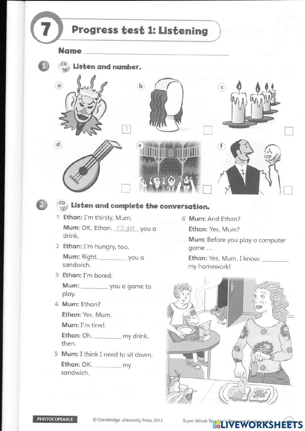 Super Minds 5 T… | Free Interactive Worksheets | 5319905