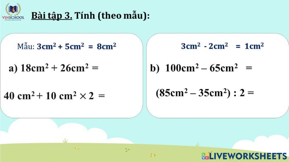 Bài 3 interactive exercise for 3 | Live Worksheets