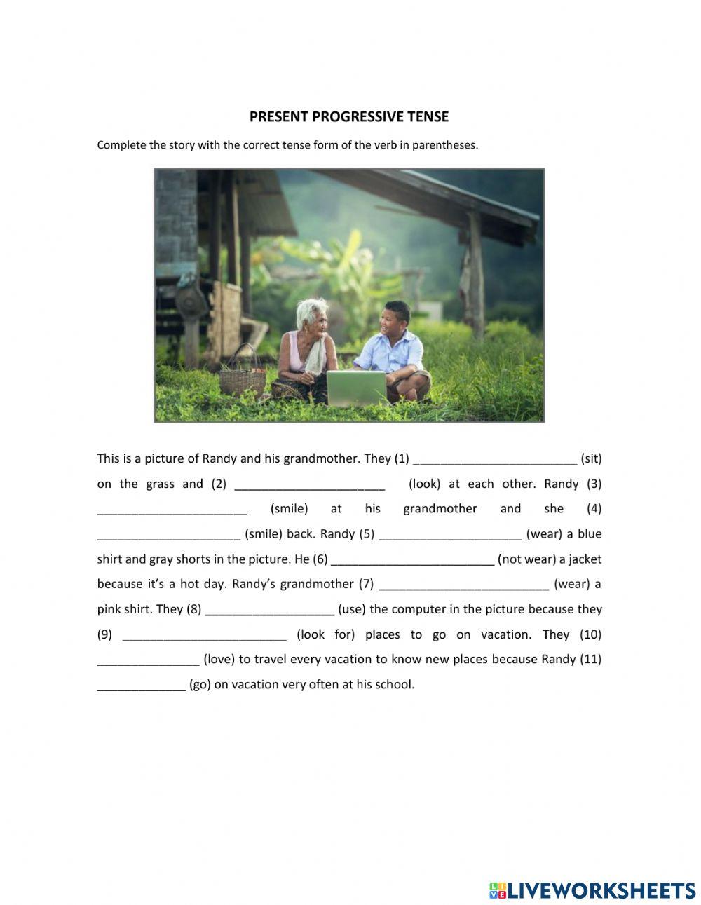 Present simple vs. Present progressive online exercise for | Live ...