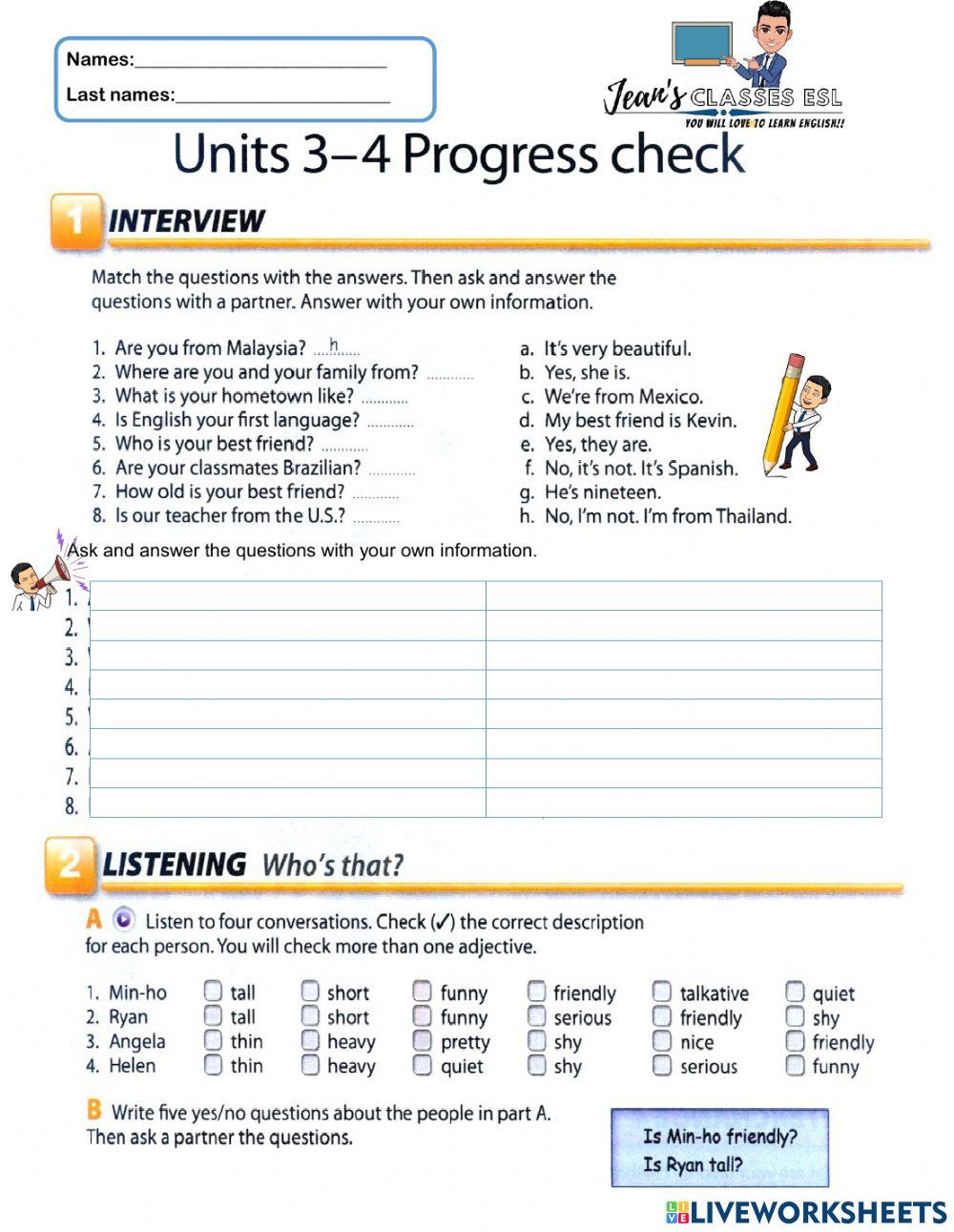 Units 3–4 Progr… | Free Interactive Worksheets | 1966123