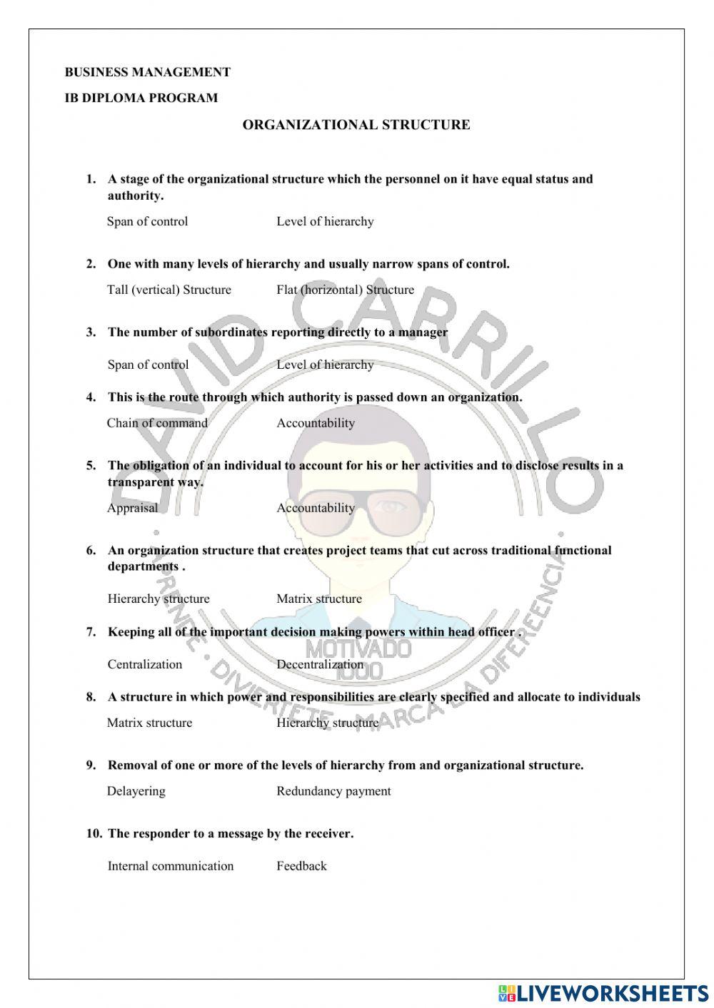 1966389 | Organizational structures | David Carrillo