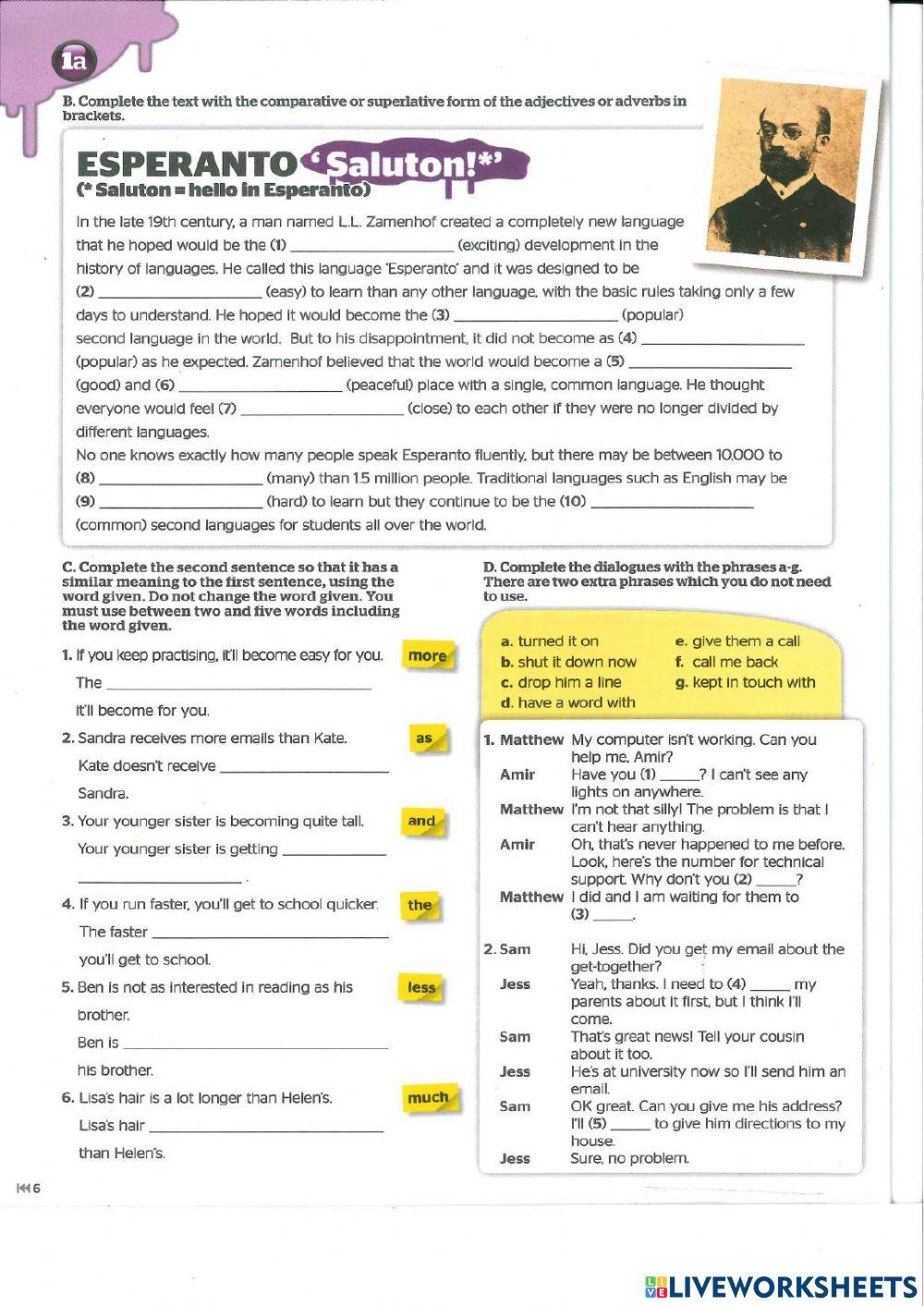 1966547 | Form 4 Unit 1a Grammar - Comparisons | DorothyK