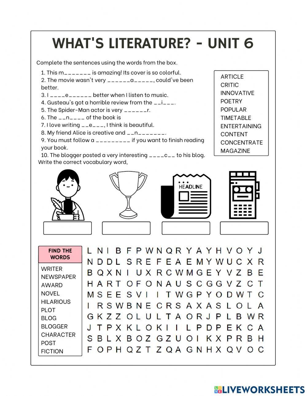 3571937 | VOCABULARY - UNIT 6 | Anonymous