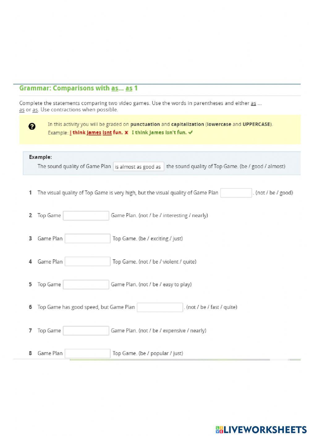 Unit9 10th 2-part online exercise for | Live Worksheets