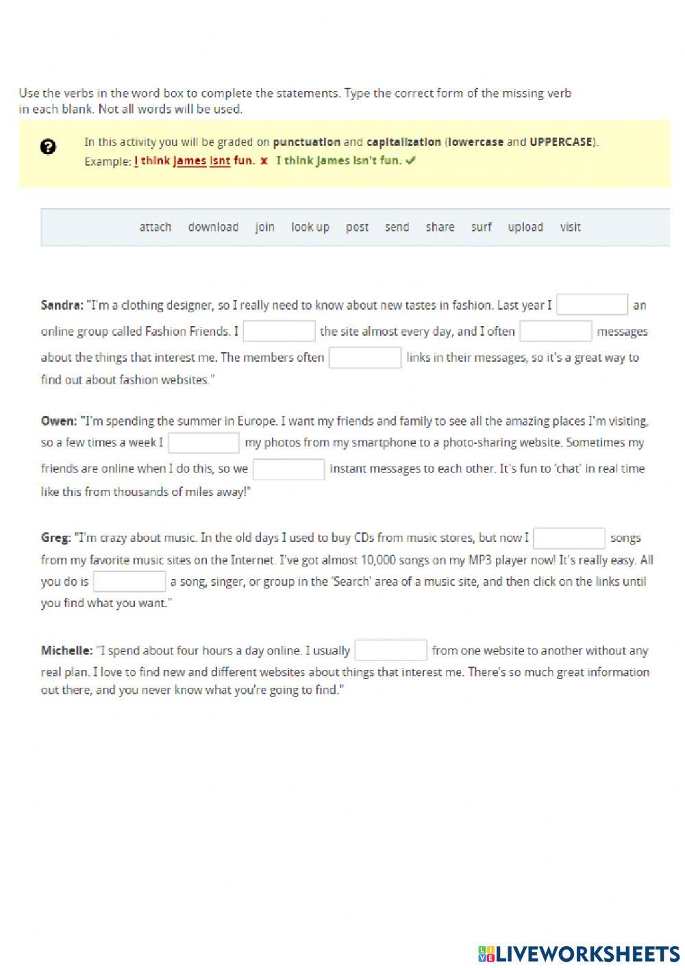 Unit9 10th 2-part online exercise for | Live Worksheets