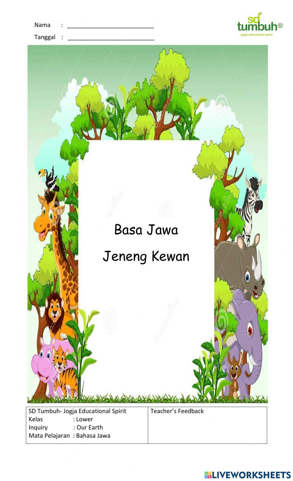 Basa Jawa-Jenen… | Free Interactive Worksheets | 1967228