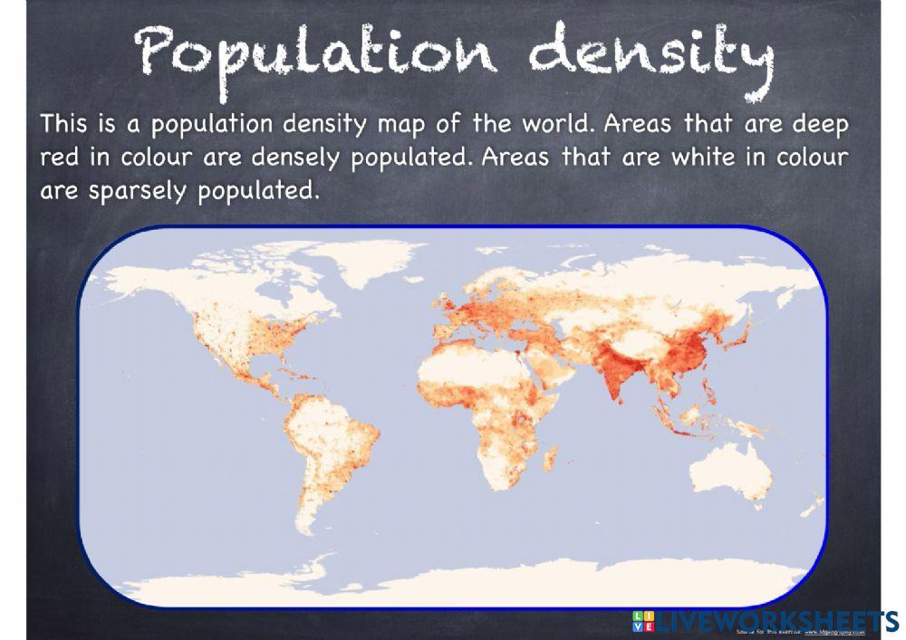 2809404 | GEO 1 Population: World map 3Dgeography.co.uk