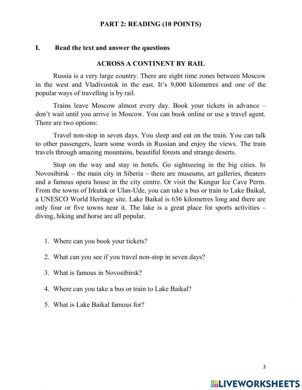 Final Test - Ielts beginner-beginner 1-01 worksheet | Live Worksheets