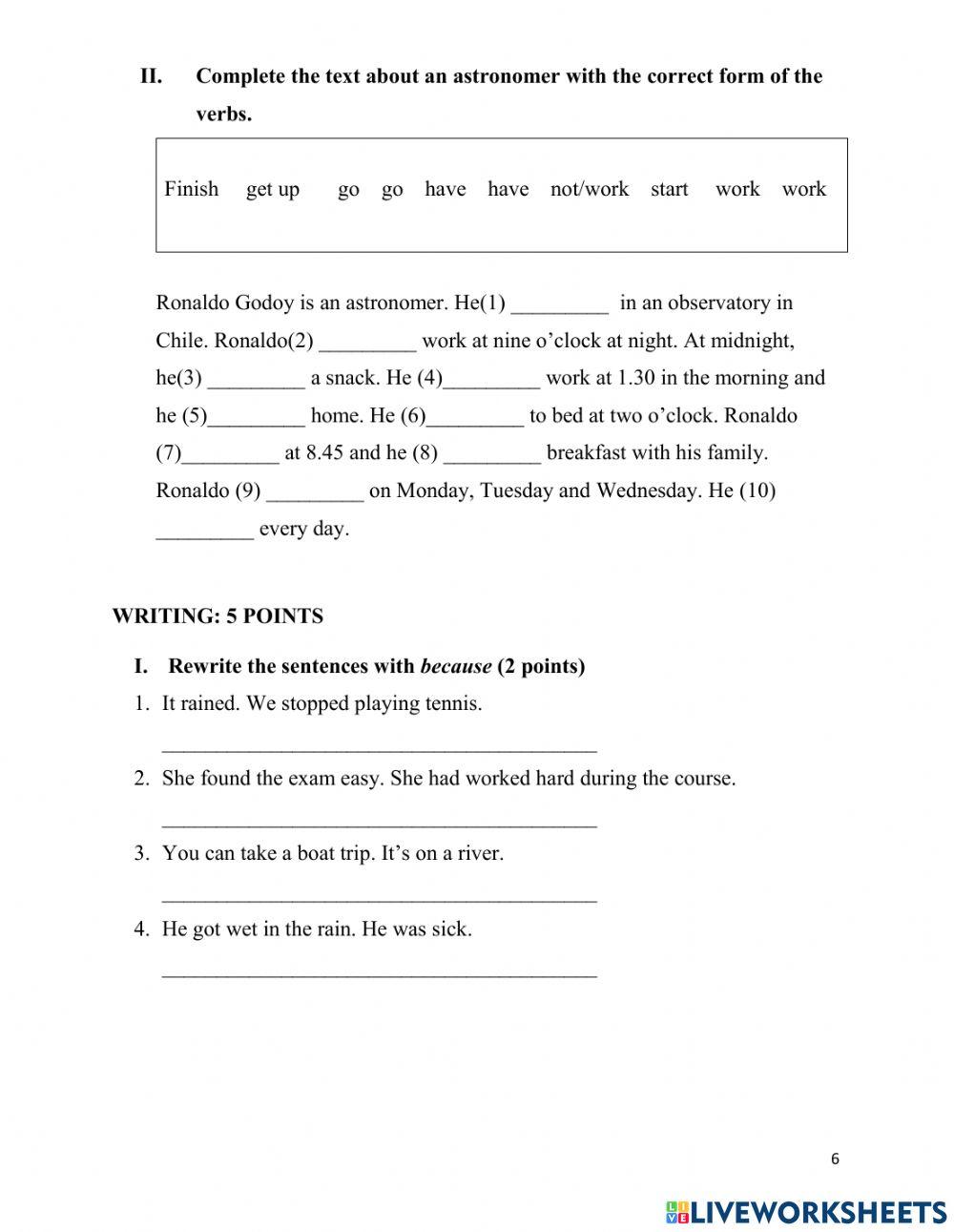 Final Test - Ielts beginner-beginner 1-01 worksheet | Live Worksheets