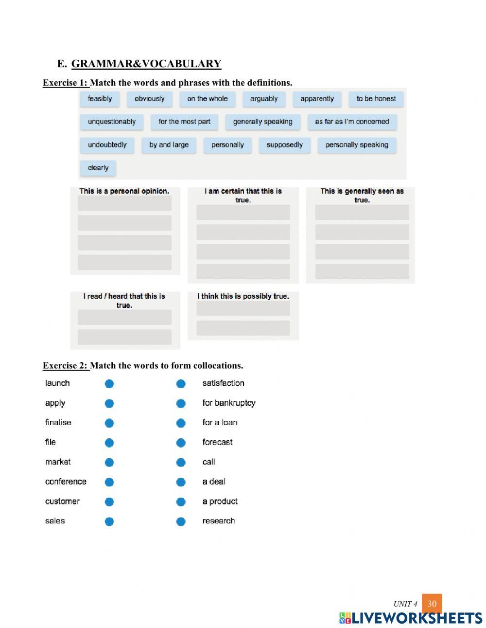 04-Grammar worksheet | Live Worksheets