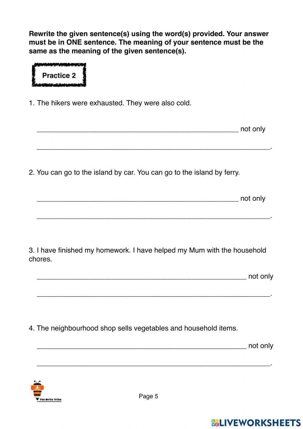 2021 Week 2 PAPER 2 Synthesis p5-6 part 1 worksheet | Live Worksheets