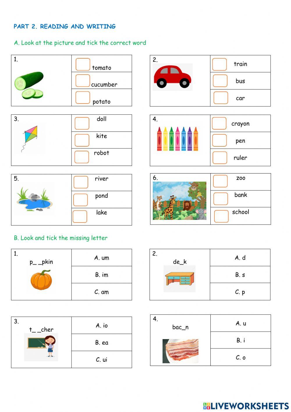 Spelling Bee - Level A - Round 2 - Mia PSE Viet Tri worksheet | Live ...