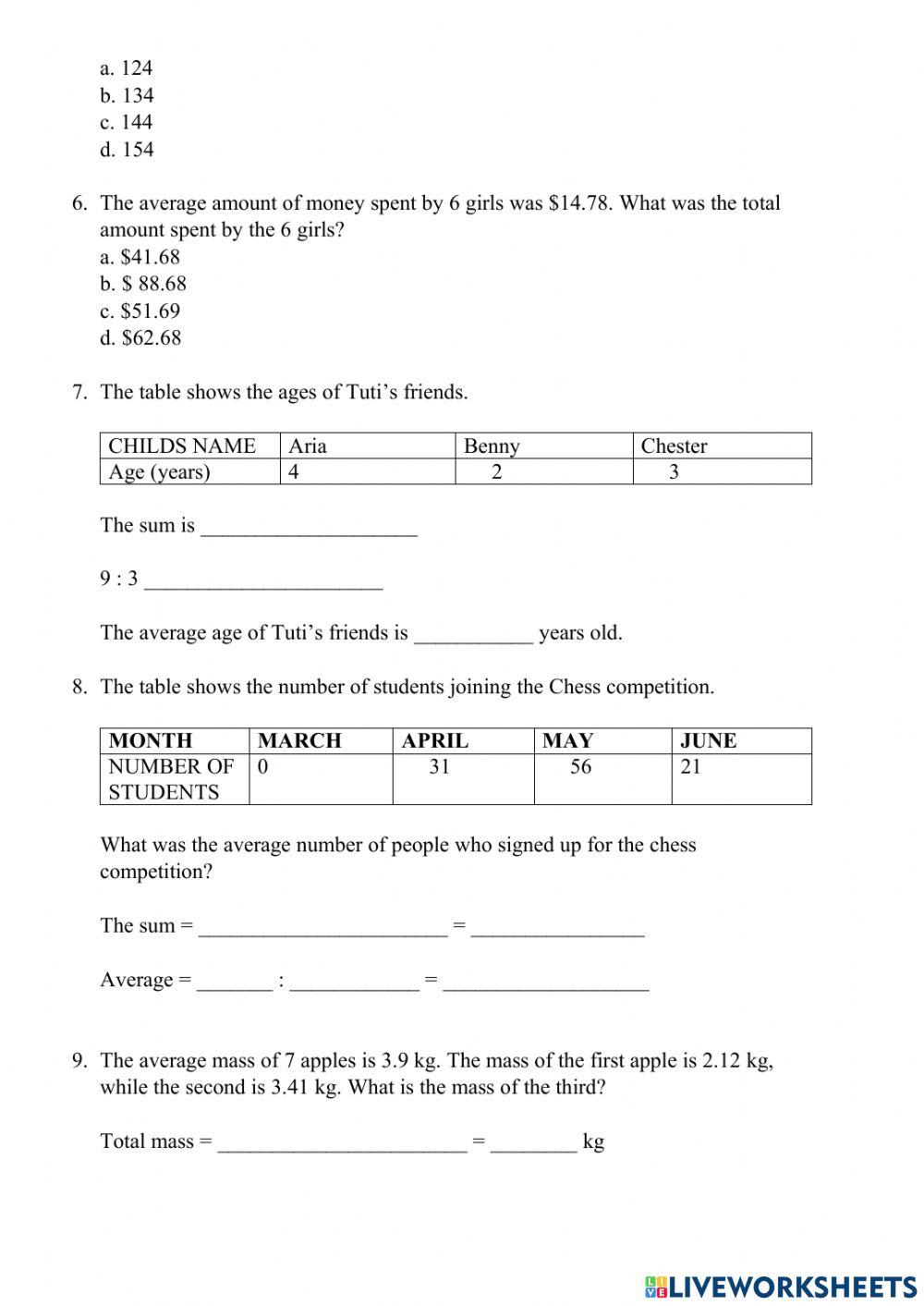 Shaping maths grade 5 worksheet | Live Worksheets