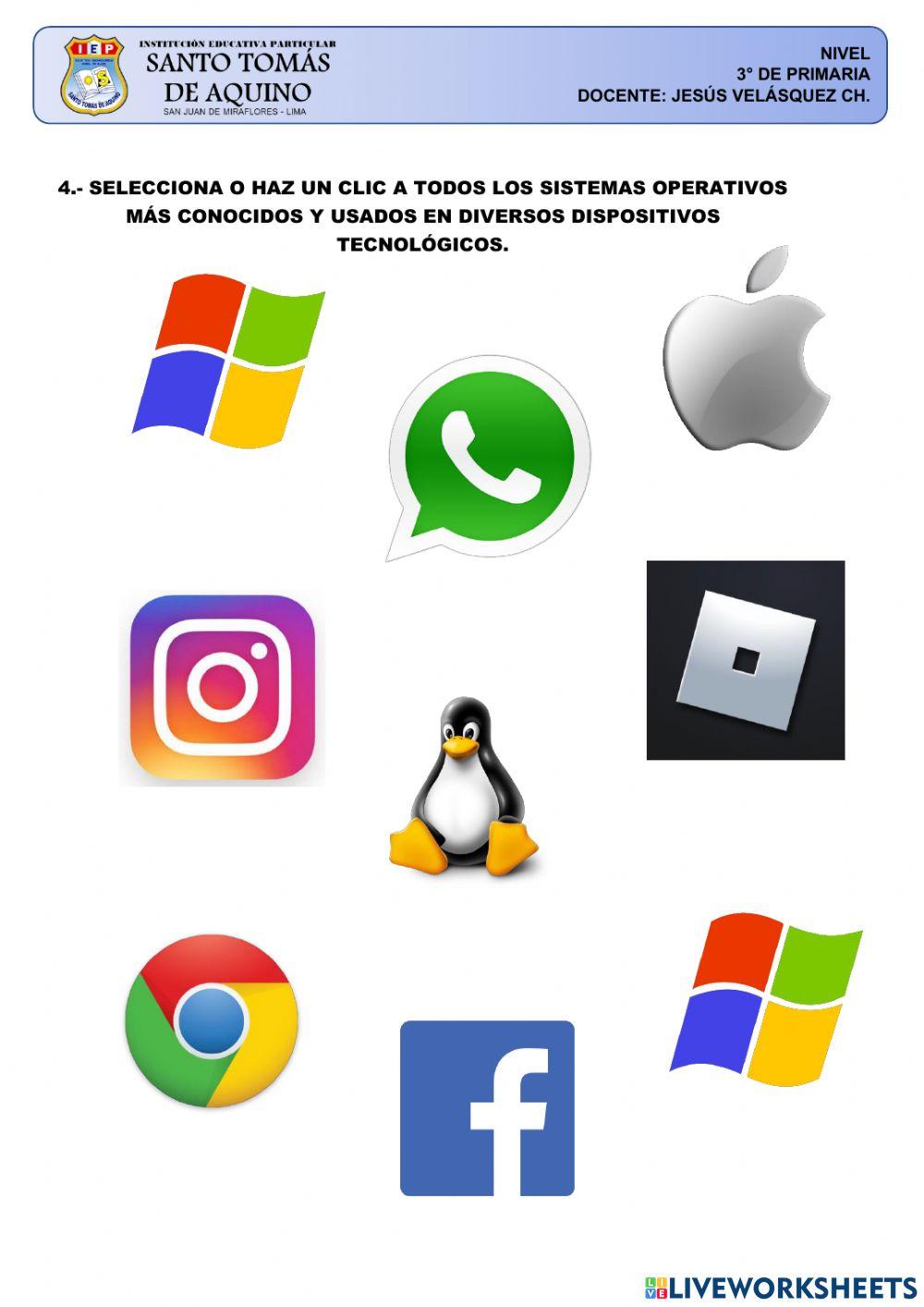 Evaluación de computación online pdf exercise | Live Worksheets