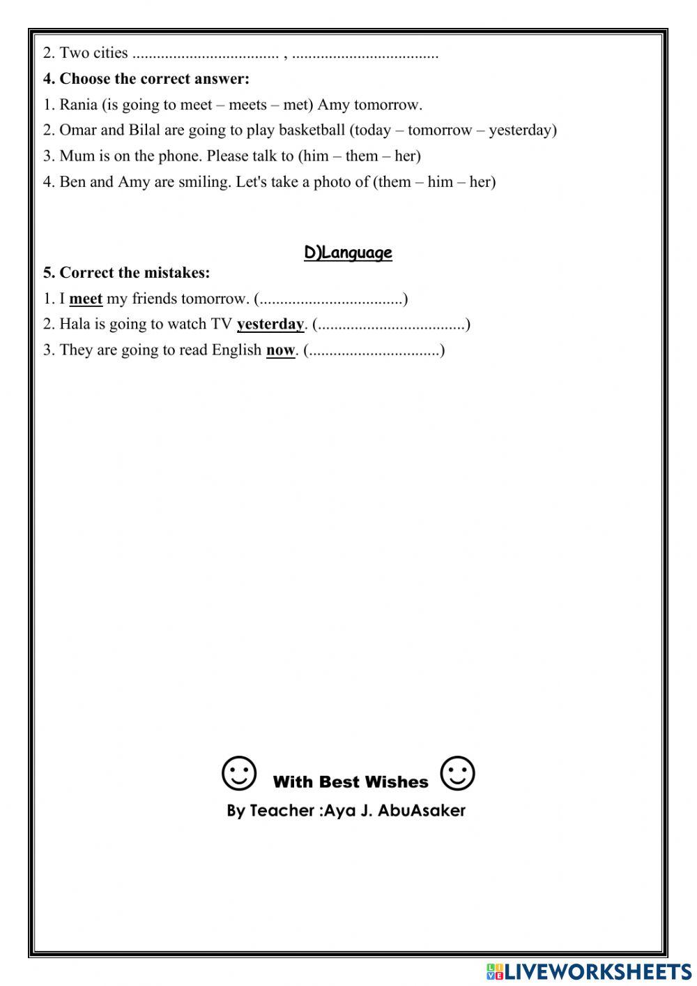 Unit 15 free worksheet | Live Worksheets
