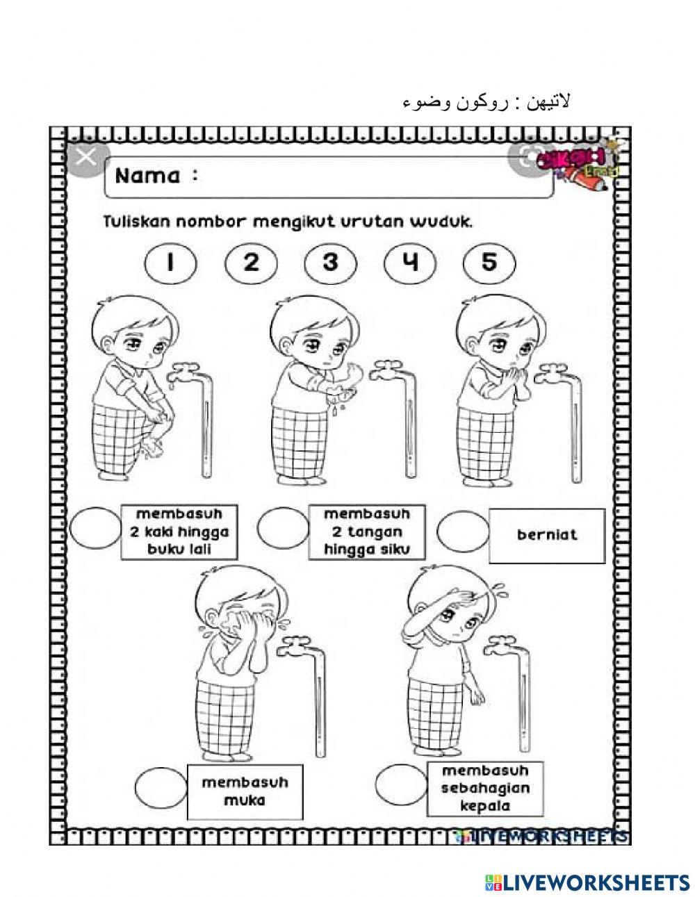 RUKUN WUDHU online exercise for | Live Worksheets