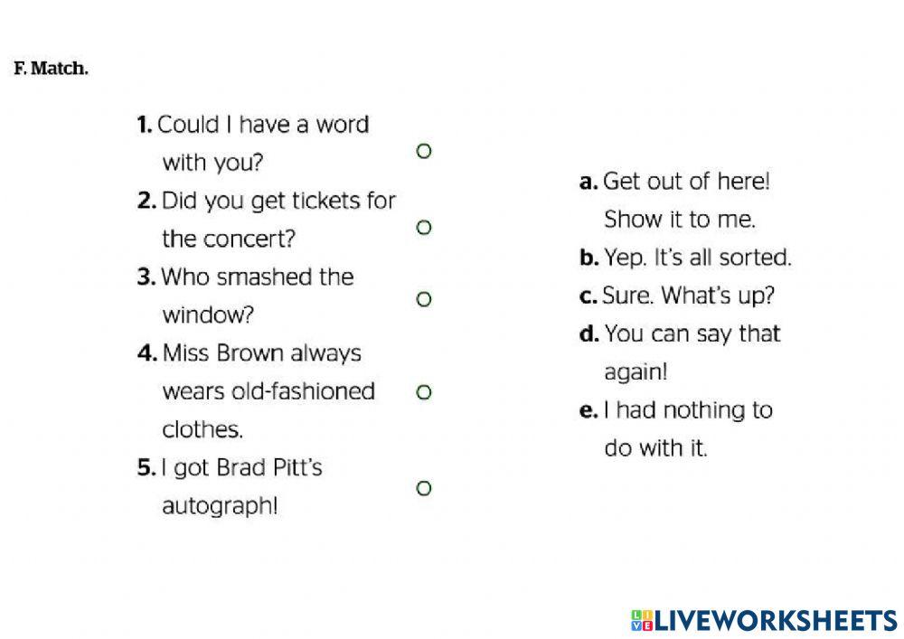 Full blast 3 Round up 6 online exercise for | Live Worksheets