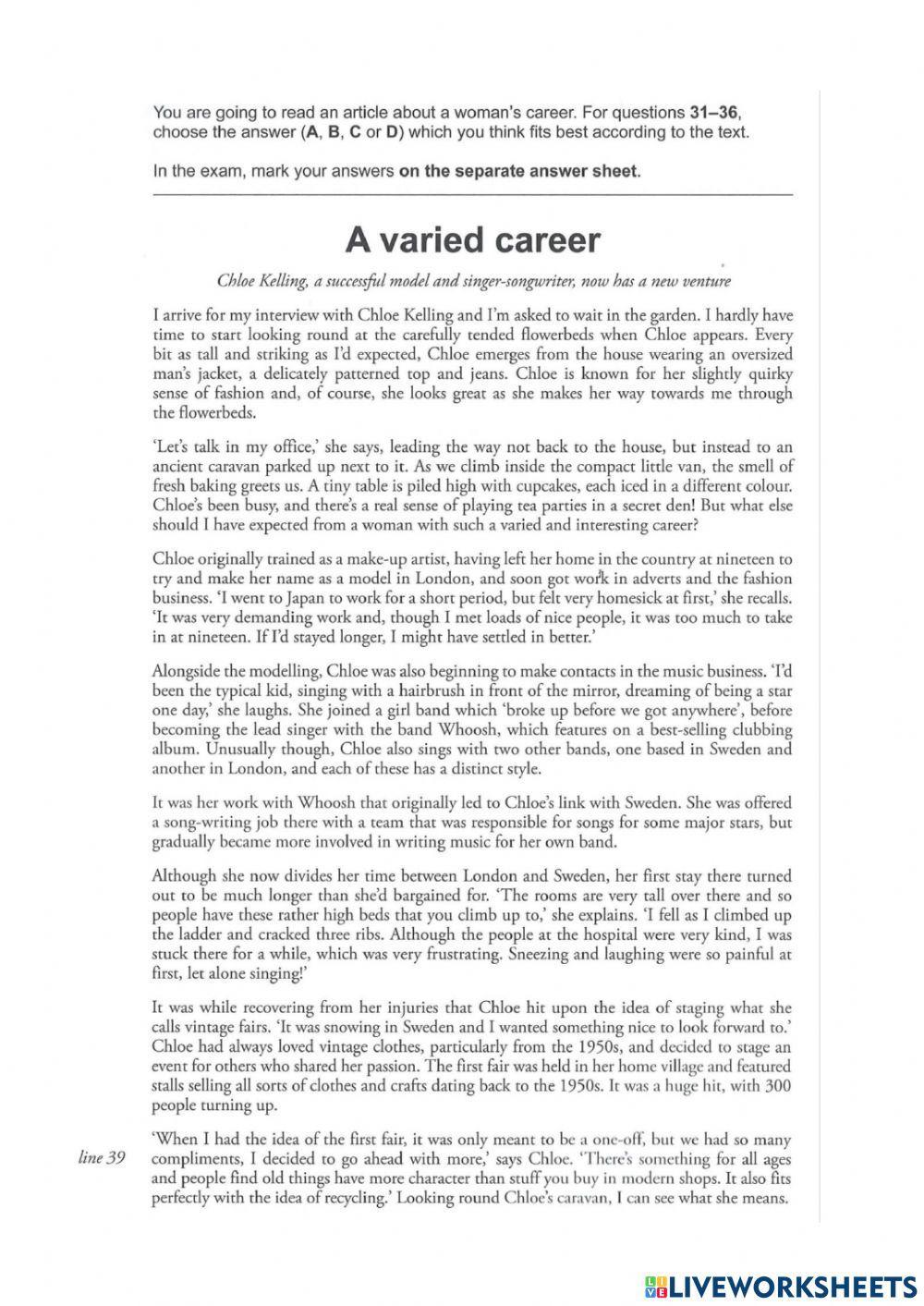 Reinforcement workshop worksheet | Live Worksheets