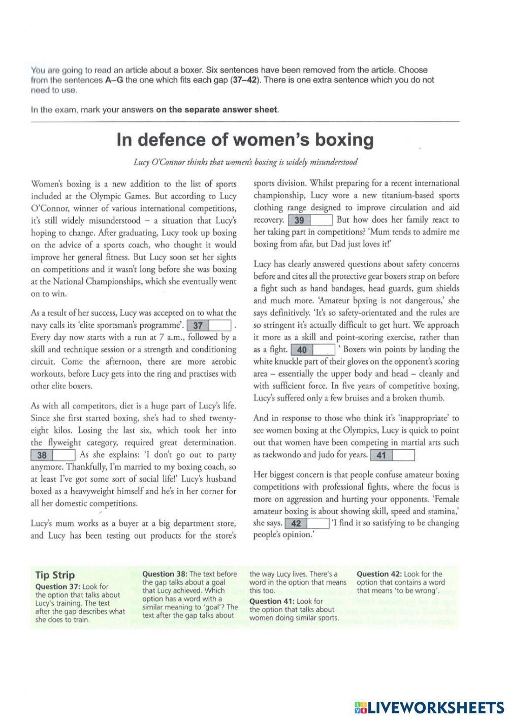 Reinforcement workshop worksheet | Live Worksheets