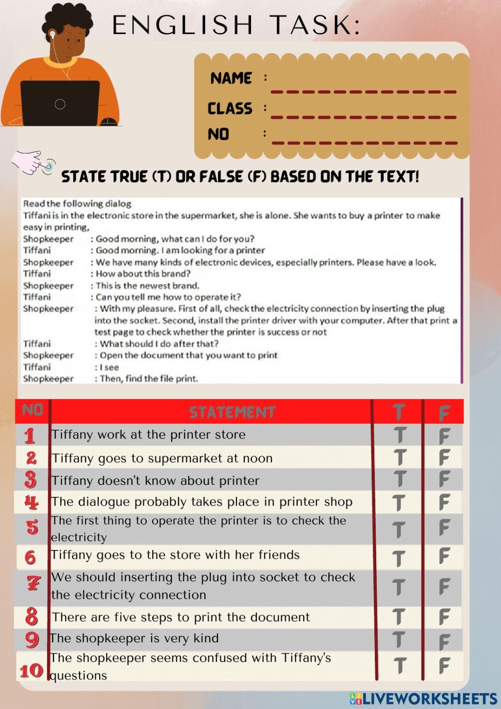 MANUAL online exercise for | Live Worksheets
