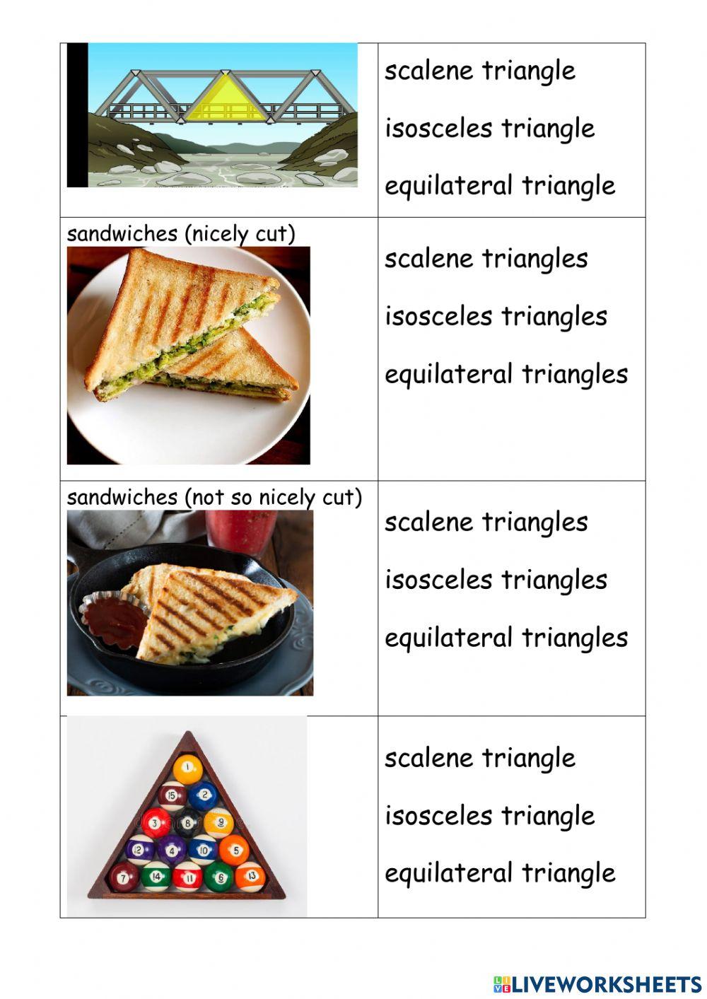 objects that are equilateral triangles