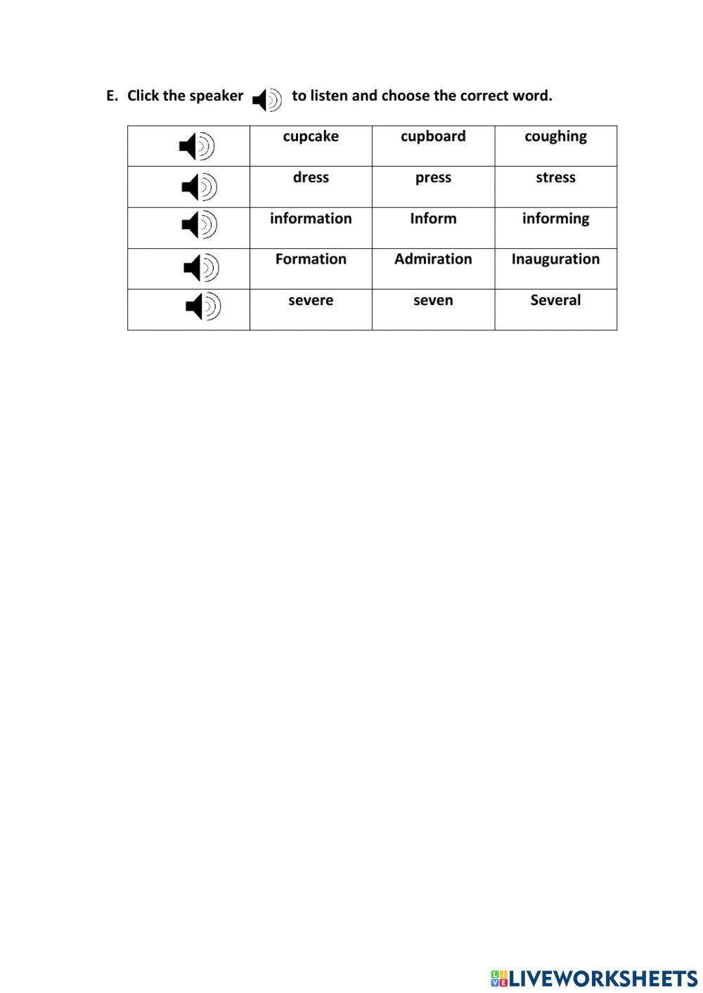 Sample 101 worksheet | Live Worksheets