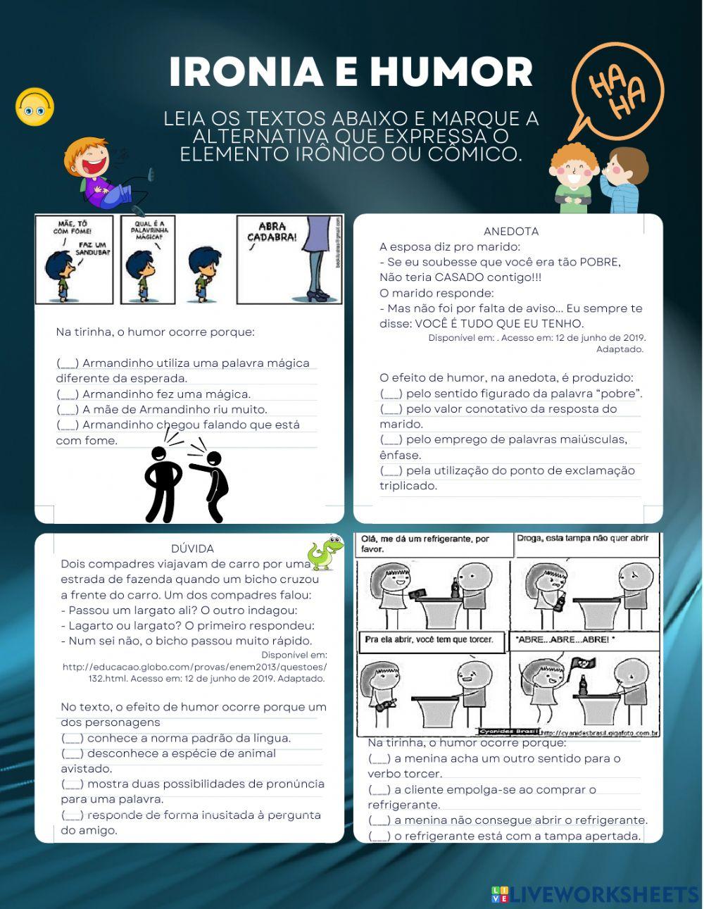 1912450 | Ironia e humor | Luiz Lukas Copaseut