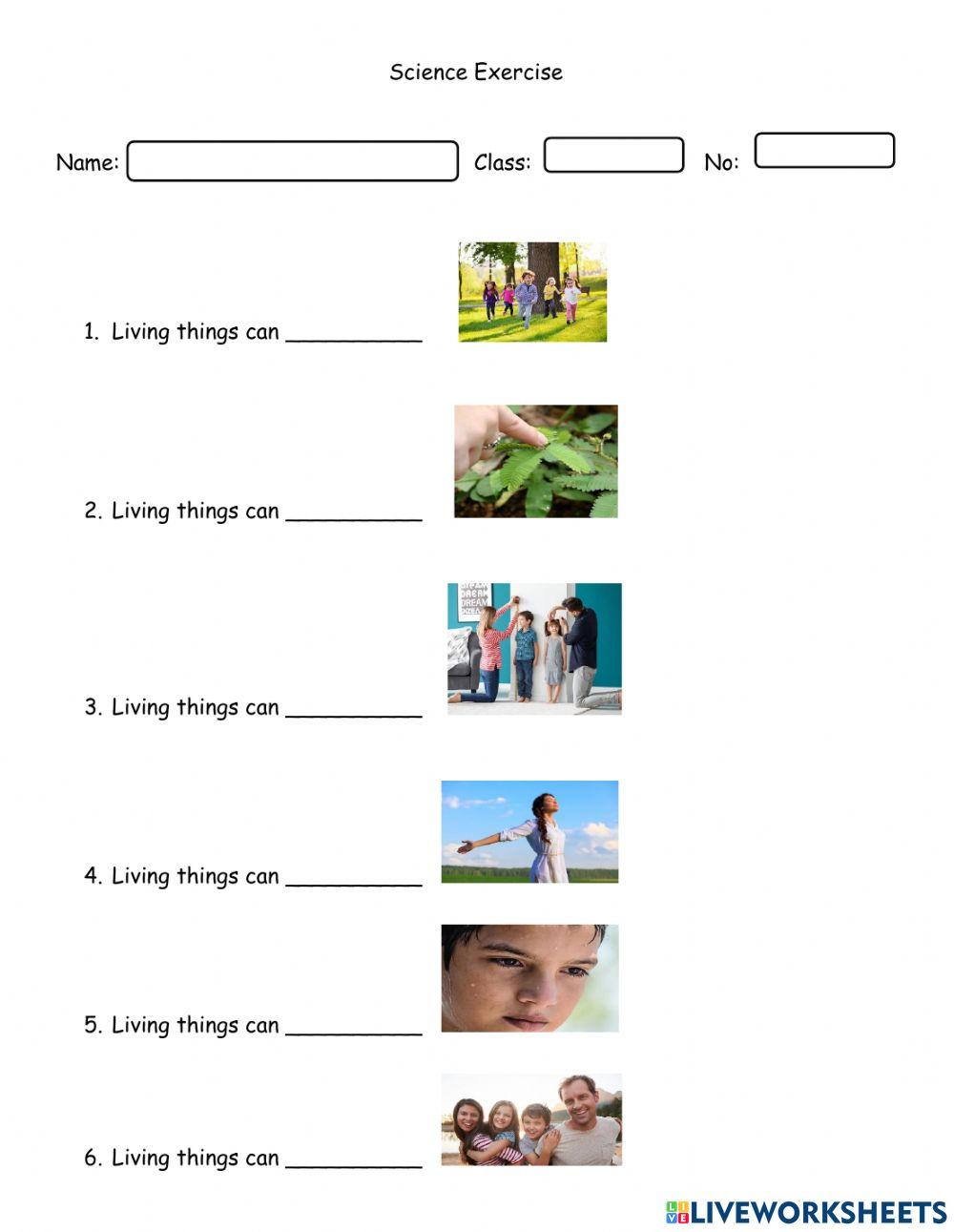 Science online exercise for 2 | Live Worksheets