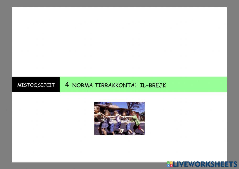 Tahrig is-Smigh Il-Brejk online exercise for | Live Worksheets