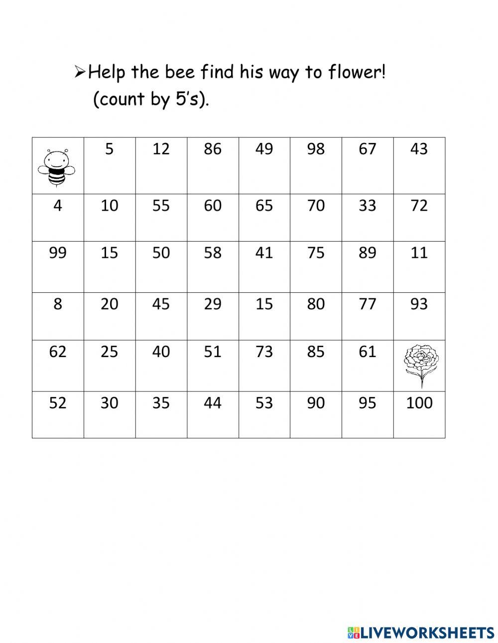 Skip Counting By 5 Interactive Exercise Live Worksheets skip-counting-by-5-interactive-exercise-live-worksheets
