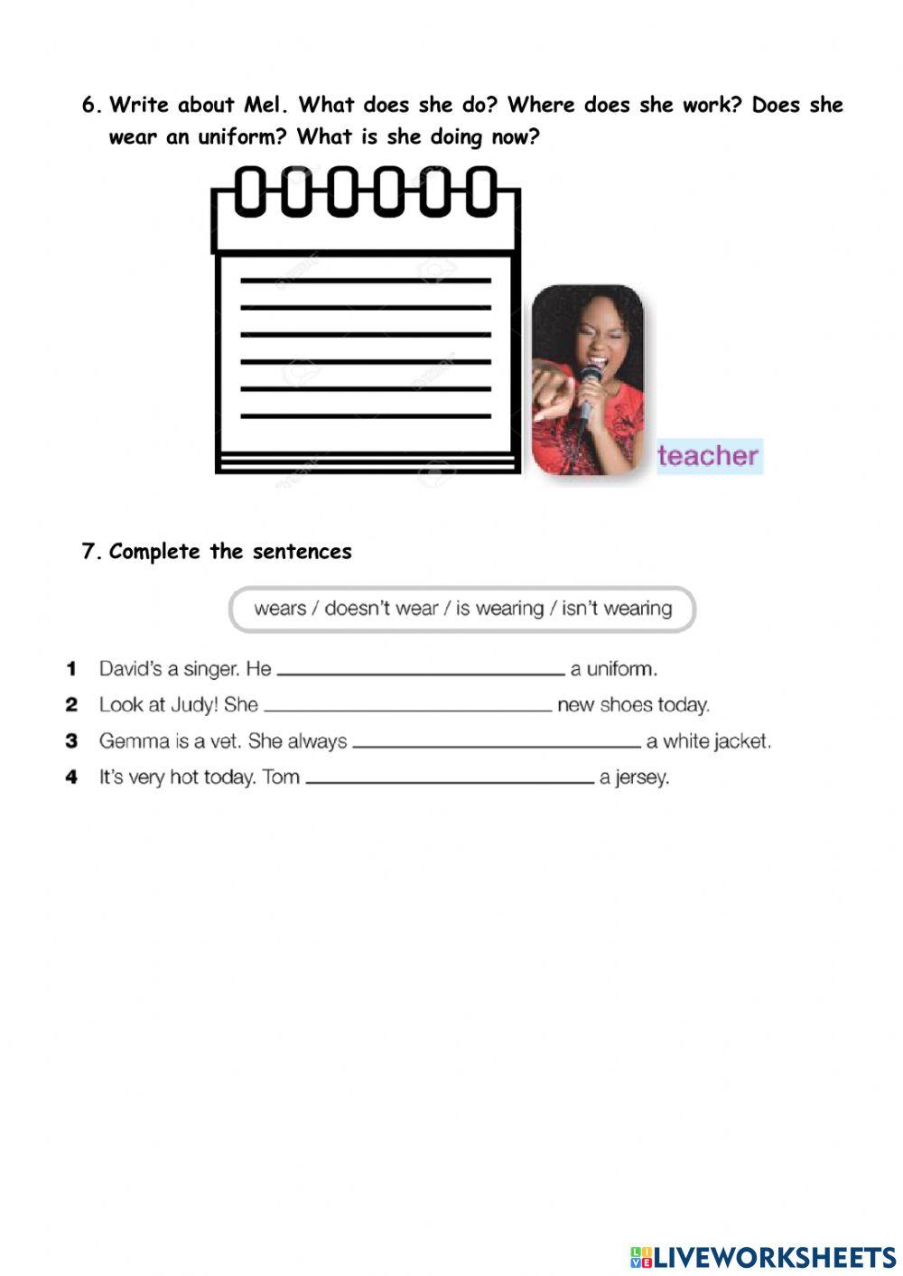 UNIT 4 TEST (6th primary) | MartaMorla | Live