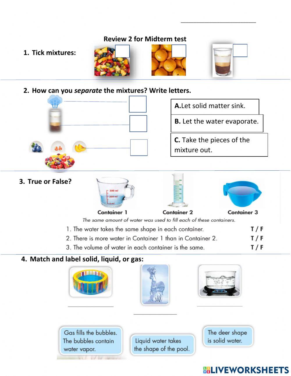 Review for Midterm interactive worksheet | Live Worksheets