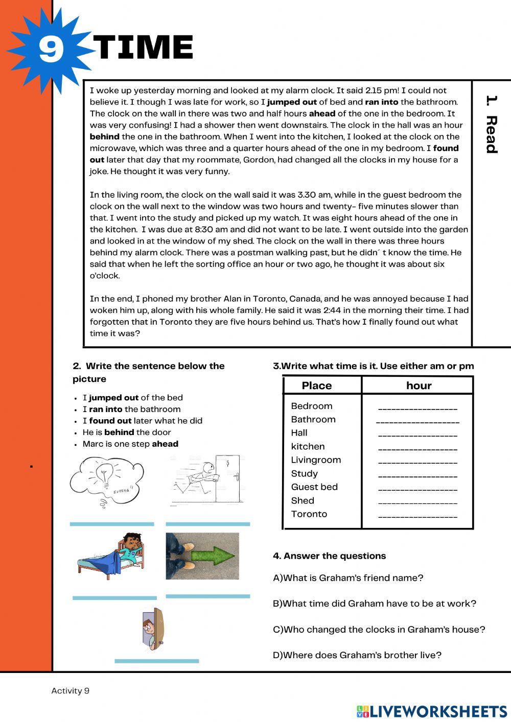 Reading Compreh… | Free Interactive Worksheets | 1913697