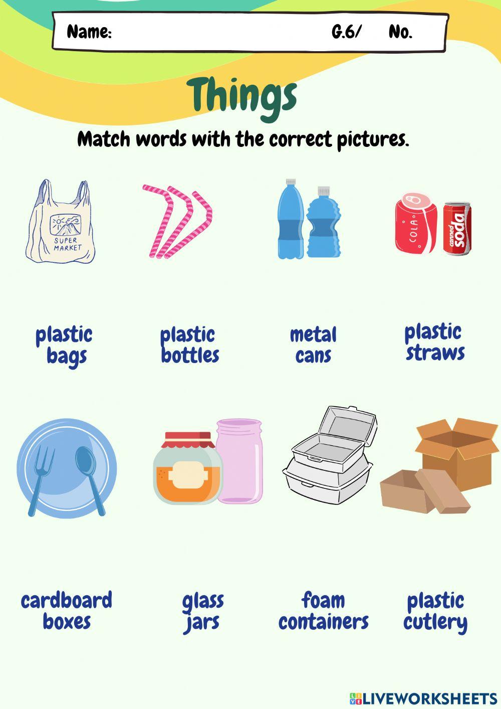 Things activity for Grade 6 | Live Worksheets