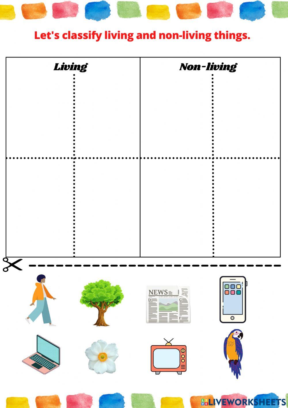 Classification exercise for preschool | Live Worksheets