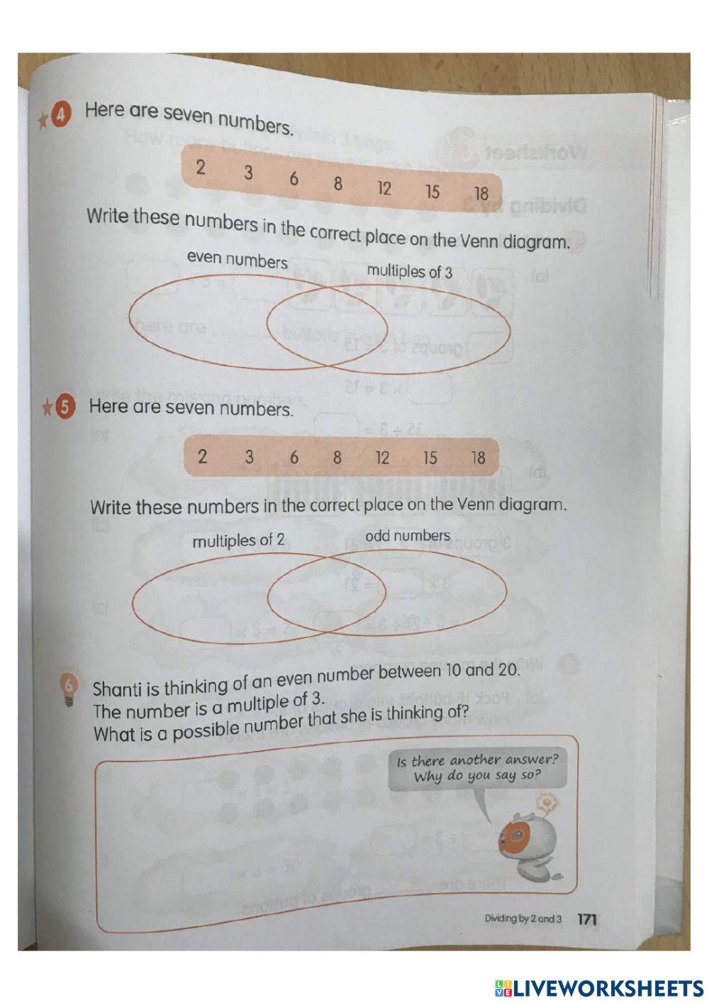 Maths Odd and Even worksheet | Live Worksheets
