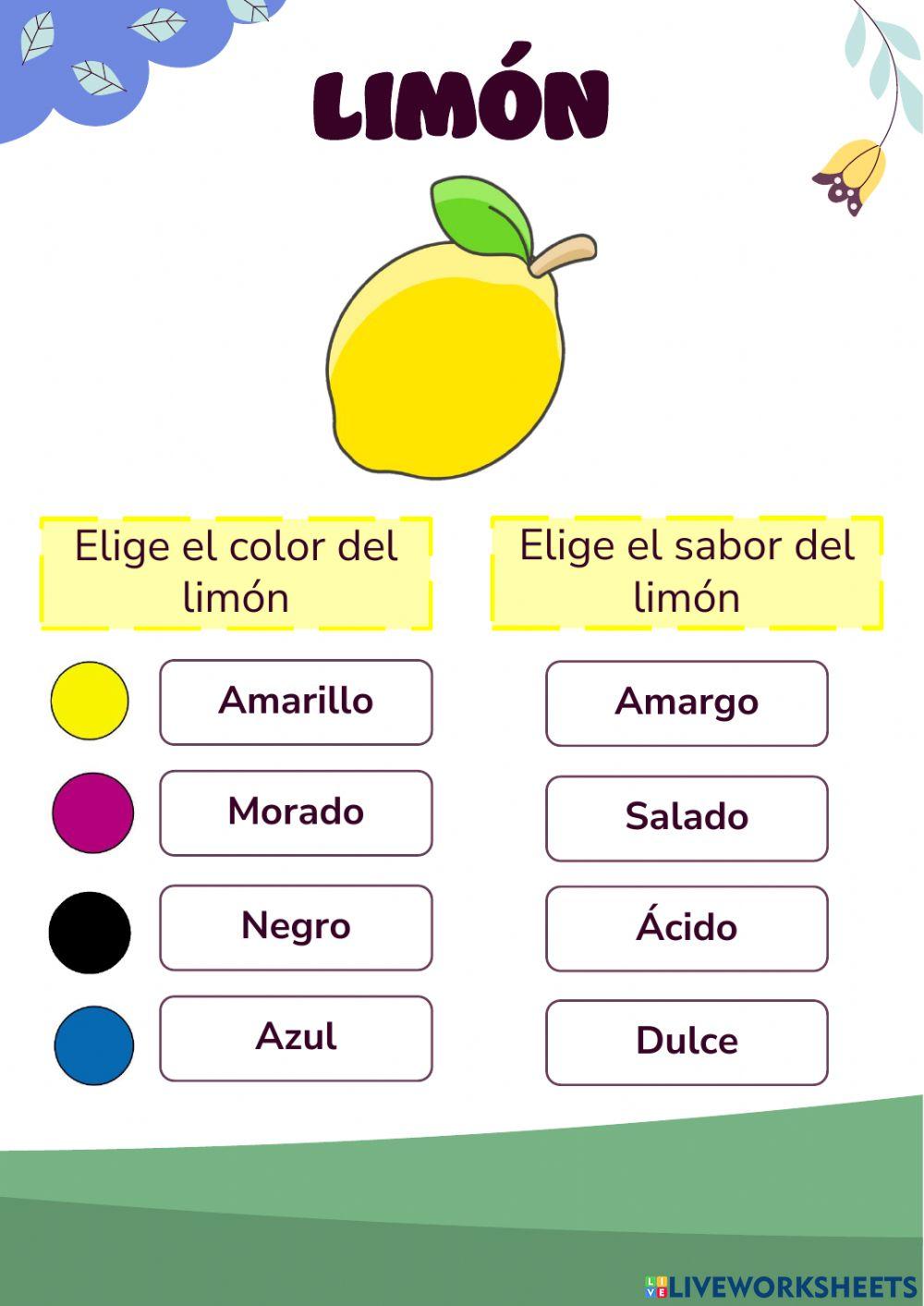 Una aventura de colores y sabores worksheet | Live Worksheets