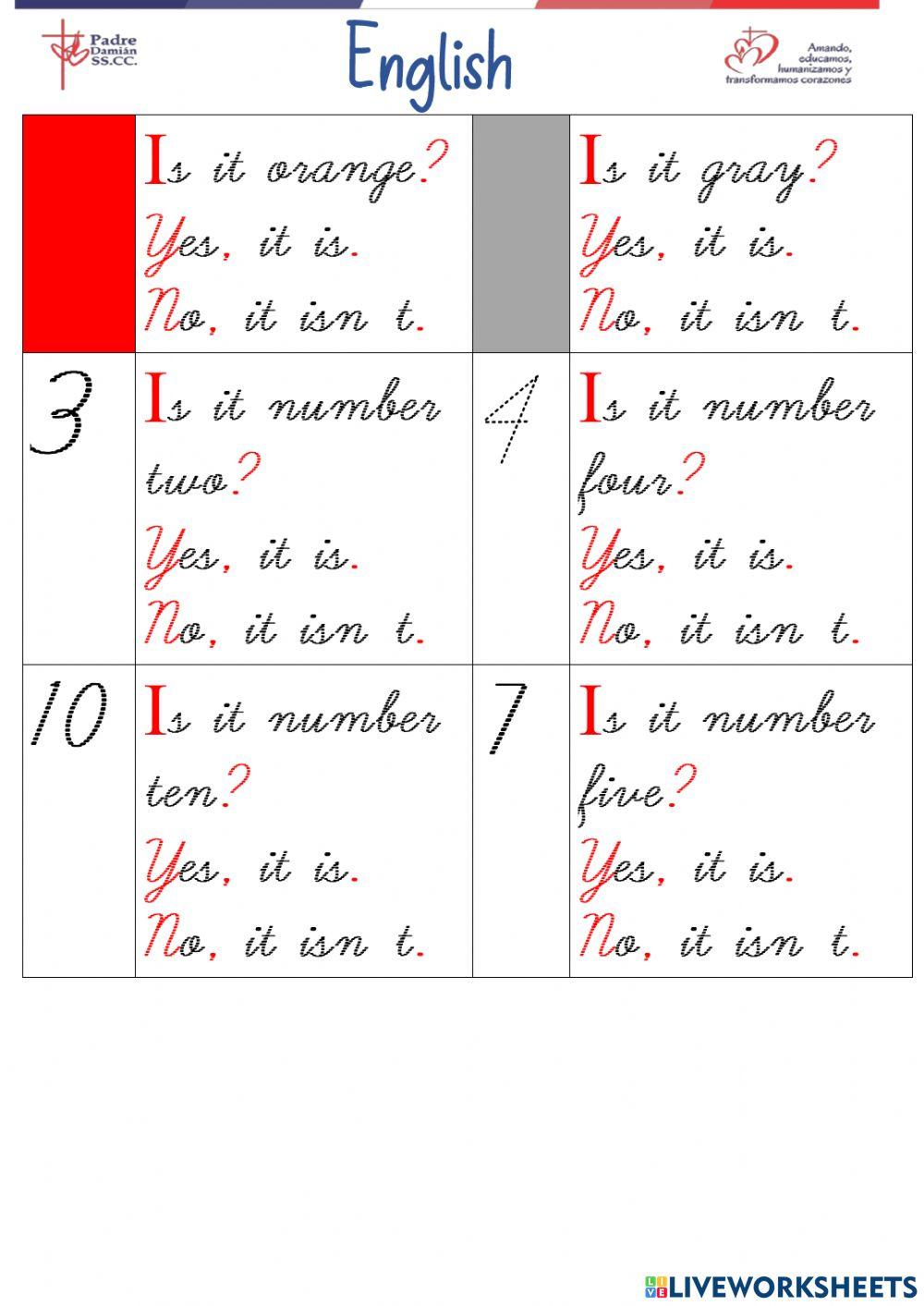 Afirmative and negative questions interactive worksheet | Live Worksheets