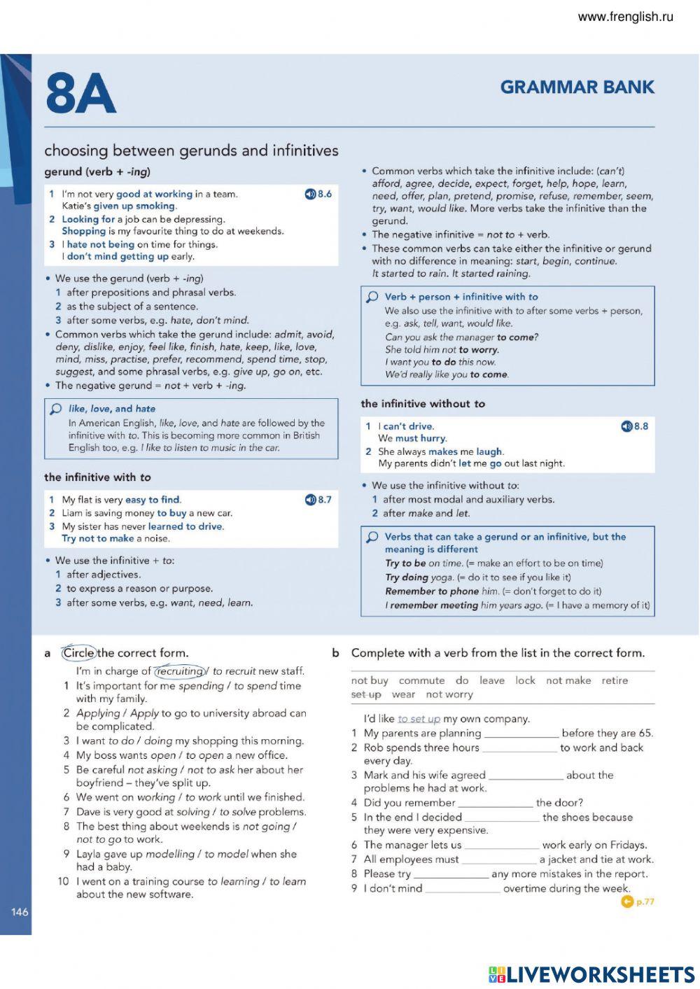 B1.2-8A-GrB-VocB online exercise for | Live Worksheets