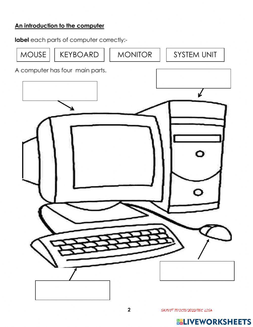 1st assesment test ICT year 1 online exercise for | Live Worksheets