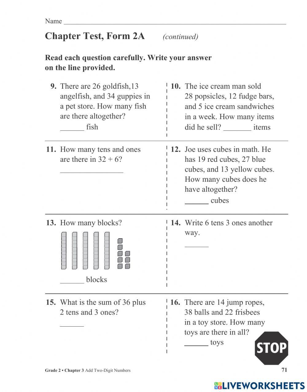 My Math 2 Chapter 3 Test Online Exercise For Live Worksheets my-math-2-chapter-3-test-online-exercise-for-live-worksheets