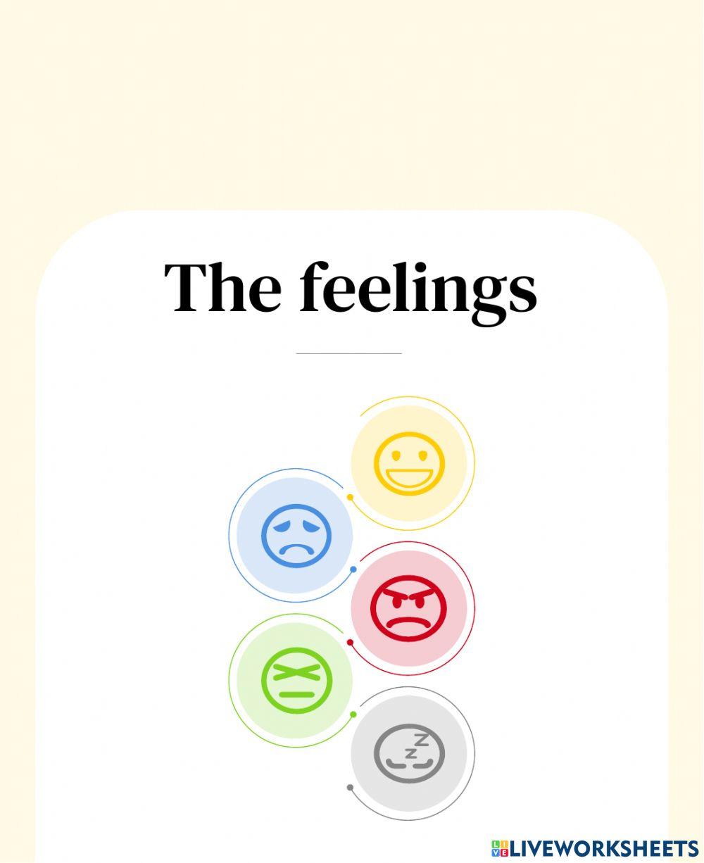 The feelings interactive activity | Live Worksheets
